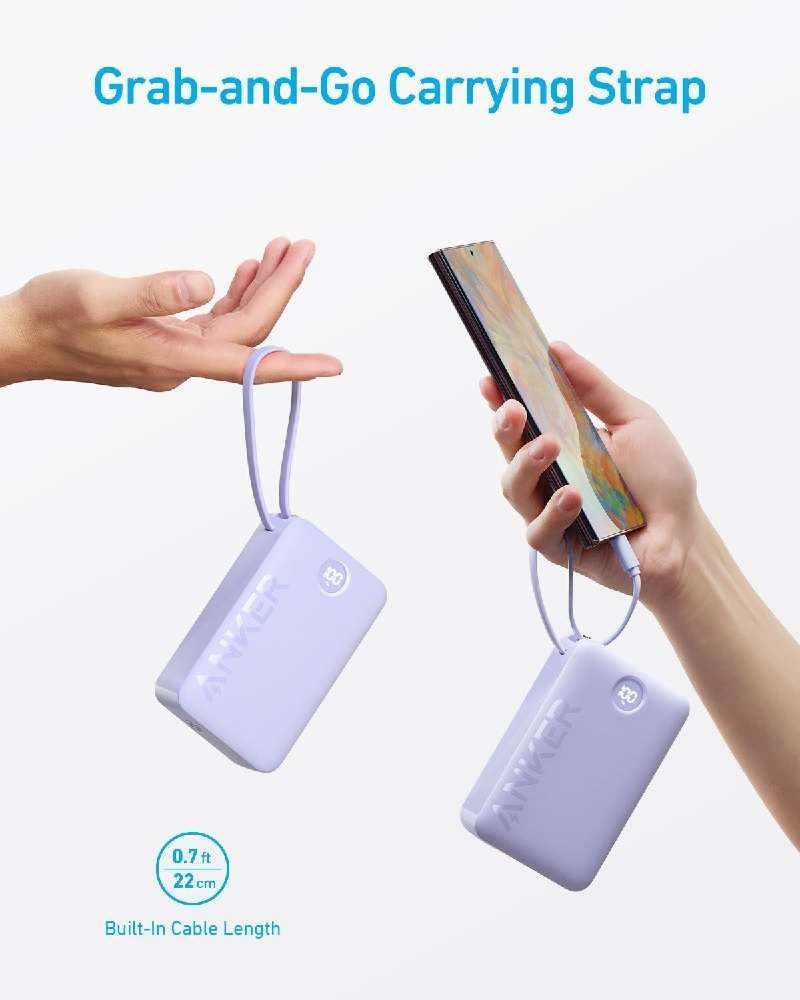 Jual Anker A1647 - 20000mah Power Bank With Built-in Usb-c Cable ...