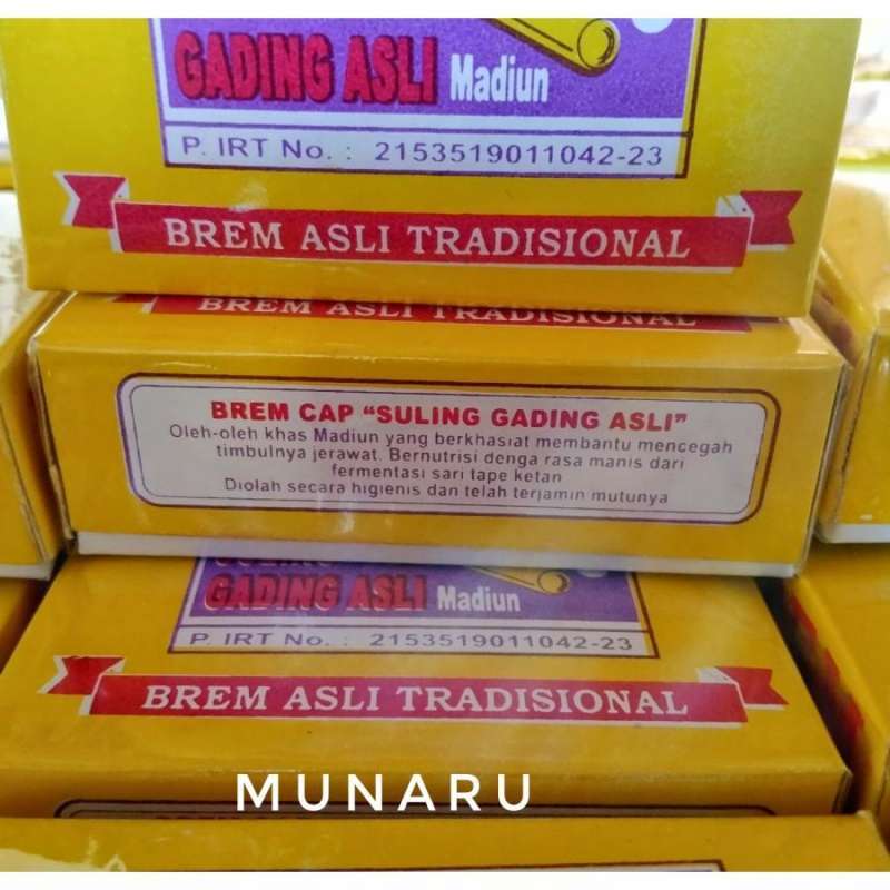 Jual Brem Madiun Cap Suling Gading Asli Tradisional Kecil Di Seller ...
