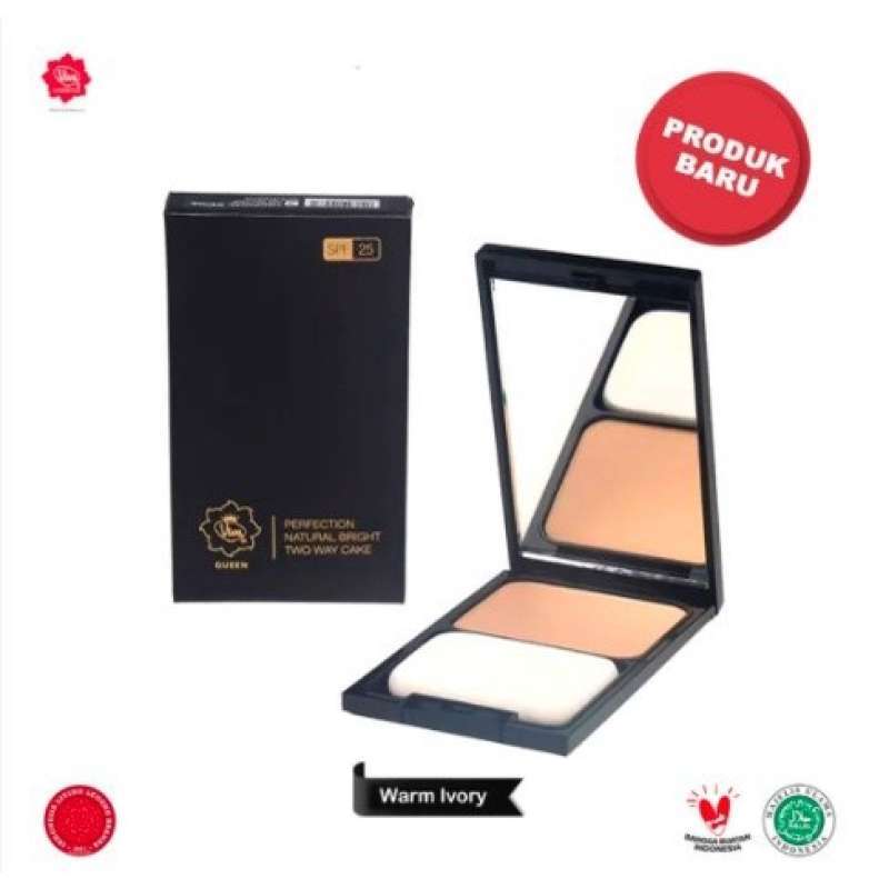 Jual Viva Queen Perfection Natural Bright Two Way Cake with UV A & UV B-TWC - 01. Warm Ivory di ...