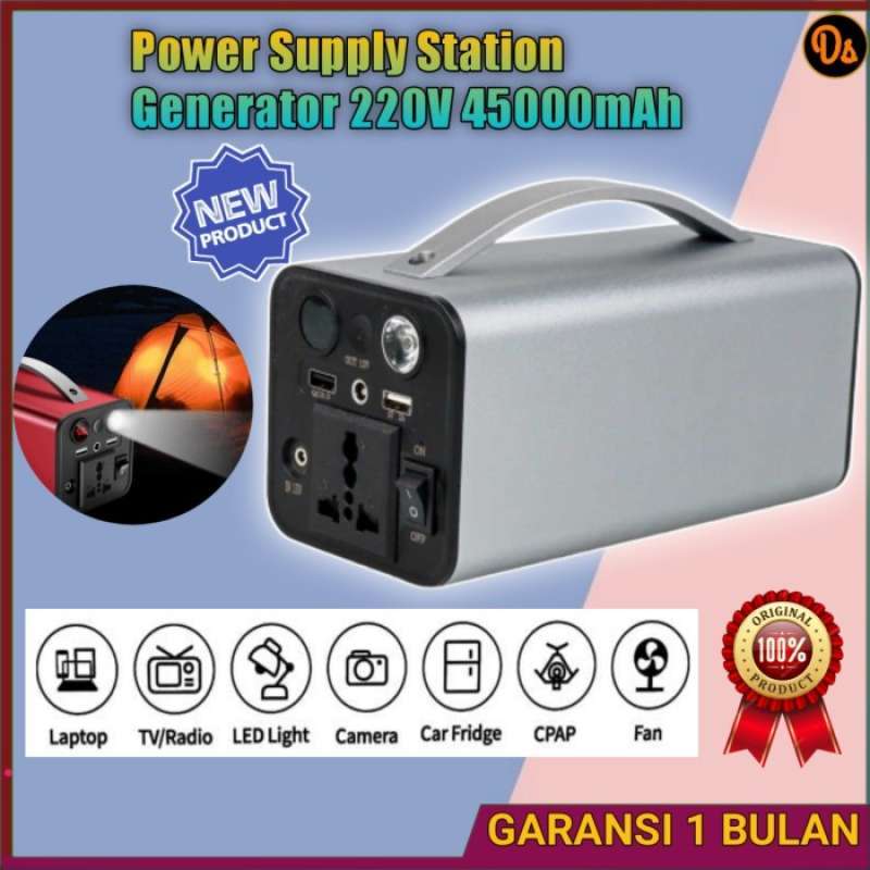 Promo POWER SUPPLY STATION GENERATOR POWER BANK 220V 45000MAH QUEED ...