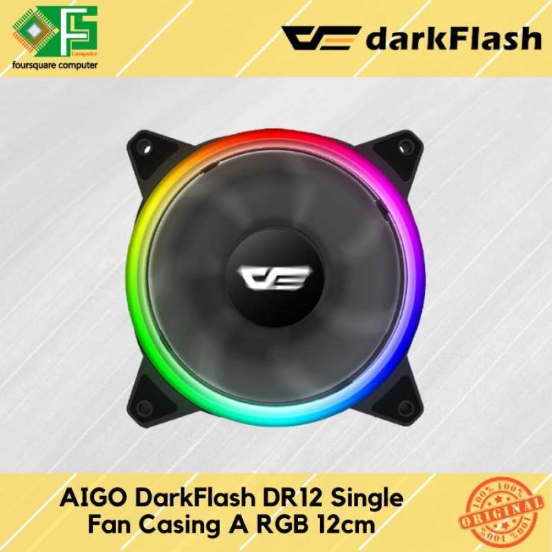 Jual AIGO DarkFlash DR12 PRO Single | Dual Ring Fan Casing 12 cm A RGB ...