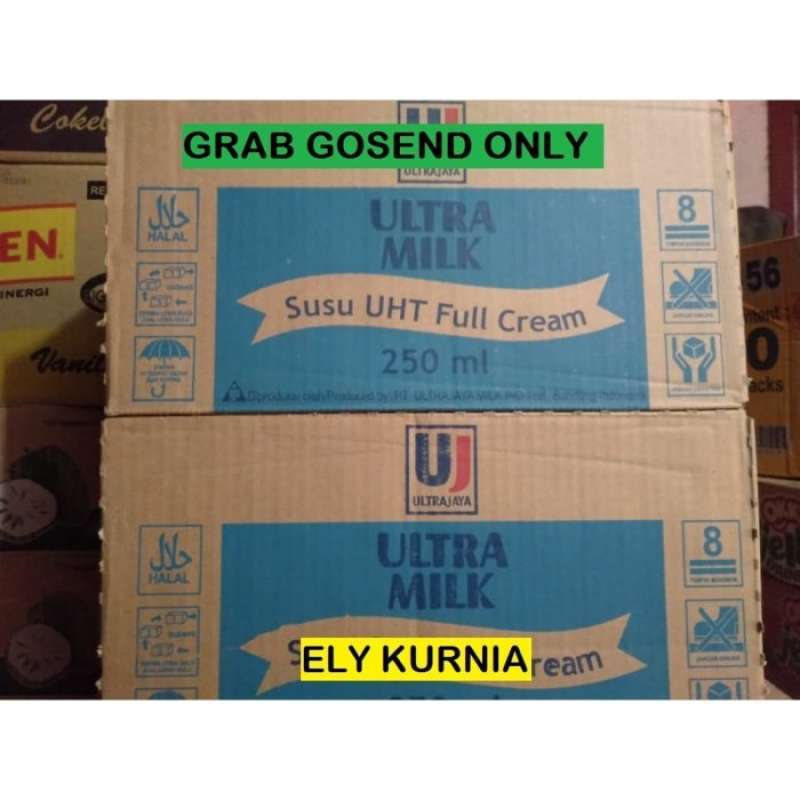Jual Susu Uht Ultra Full Cream 250 Ml / Ultra Milk Plain 250 Ml Di ...