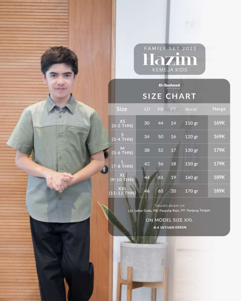 Promo Kemeja Hazim Anak Diskon 47% Di Seller Yasmeera Official Store ...