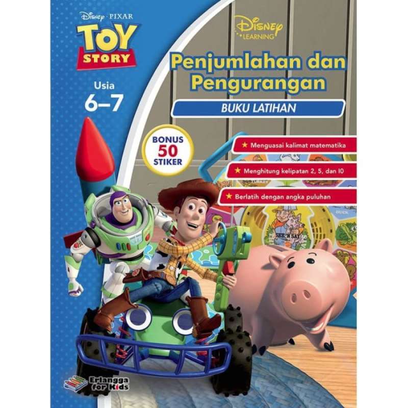 Promo Buku Anak Disney Learning Toy Story : Penjumlahan Dan Pengurangan ...
