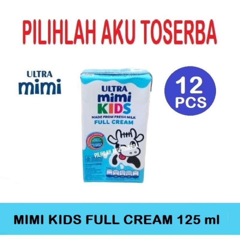 Jual Susu Ultra Mimi Kids (FULL CREAM) - 125 ml ( HARGA 12 PCS ) di ...