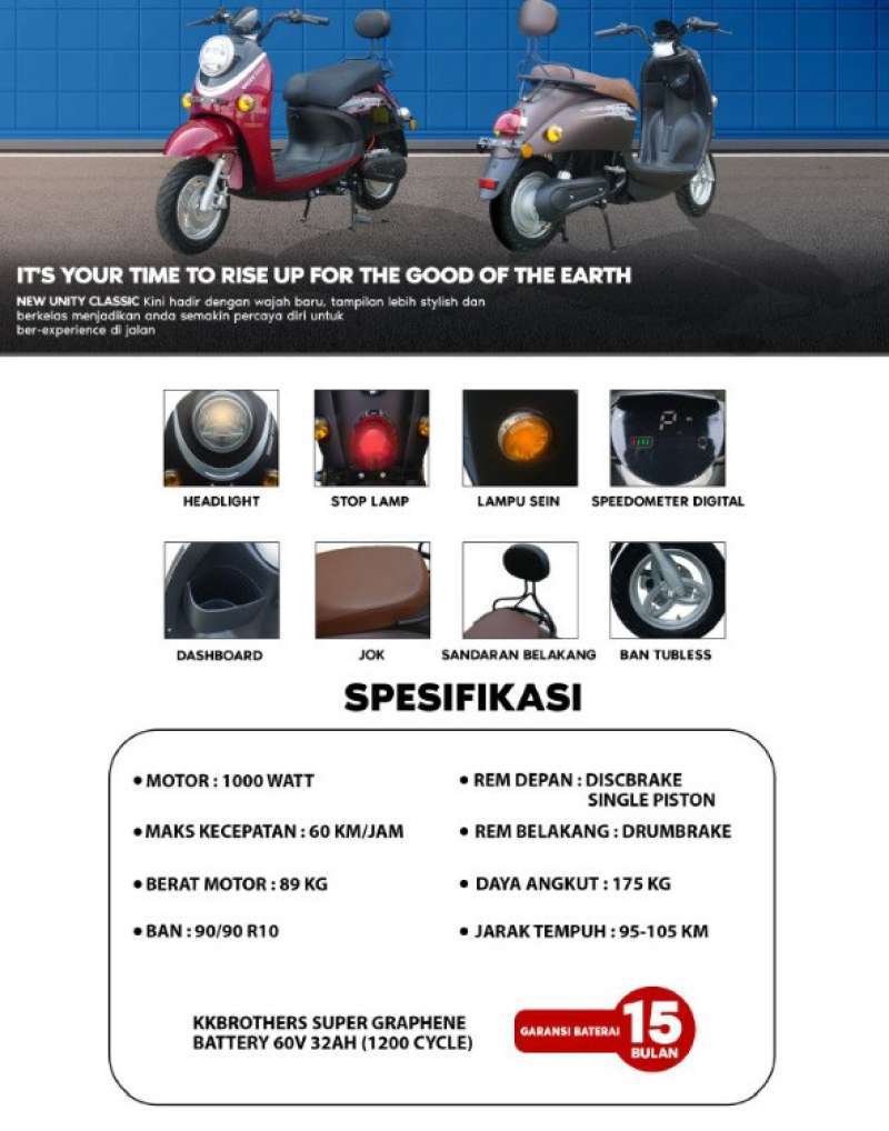 Jual Harga Subsidi Sepeda Motor Listrik Gt Unity Greentech Electric ...