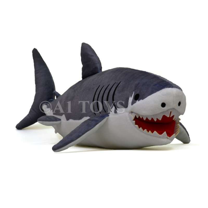 Jual Boneka Plush Toy Ikan Hiu Putih Great White Shark Atlantis 50 Cm ...