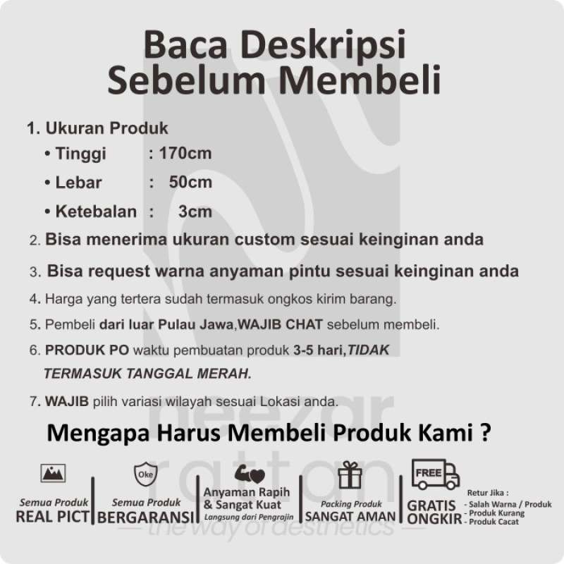 Promo Sketsel Partisi Pembatas Penyekat Ruangan 5 Pintu Diskon 33% Di ...