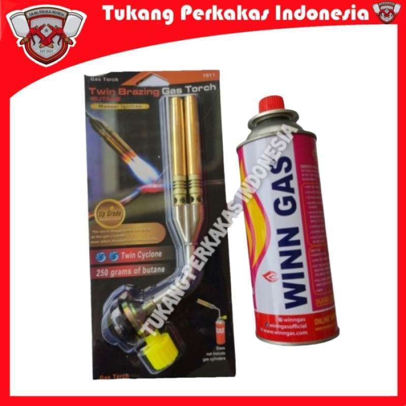 Promo Paket Gas Las Win Gas & Kepala Gas Torch Double Manual ...