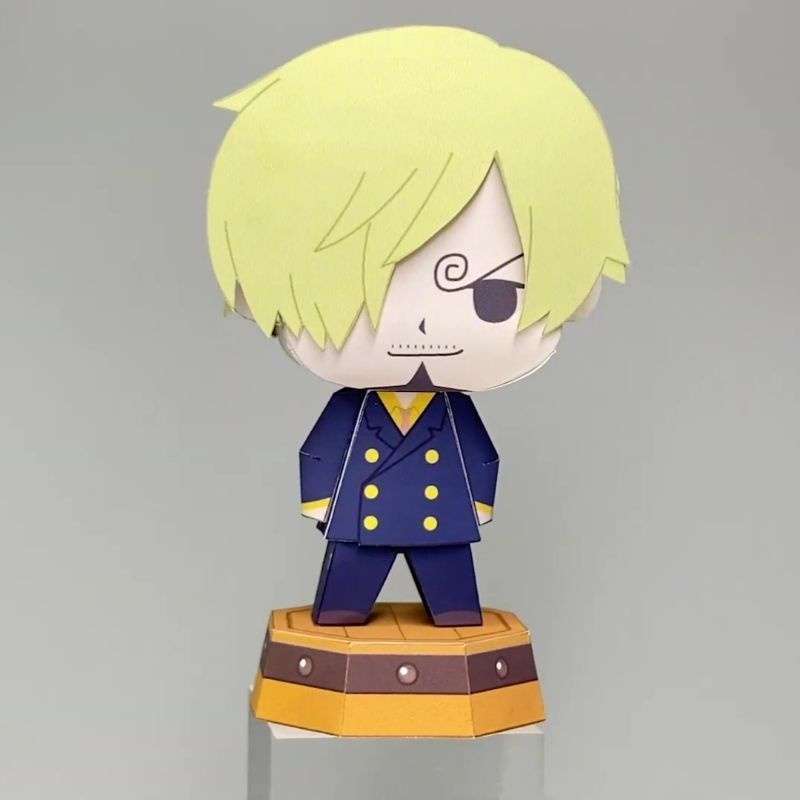 Promo Papercraft Anime One Piece Action Figure - Sanji Diskon 33% Di ...