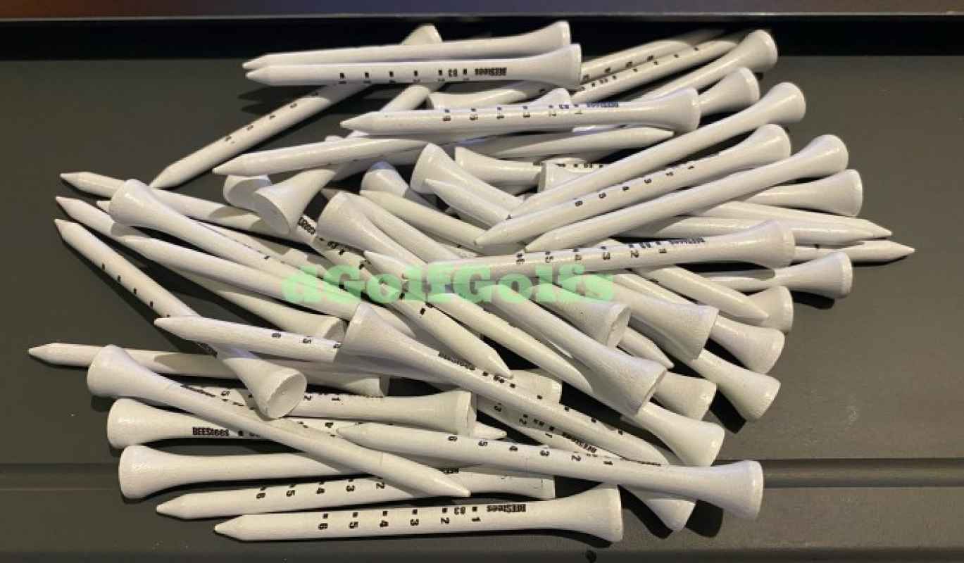 Promo Wooden Golf Tee Scale White 83mm (1pack = 10pcs) Diskon 50% Di ...