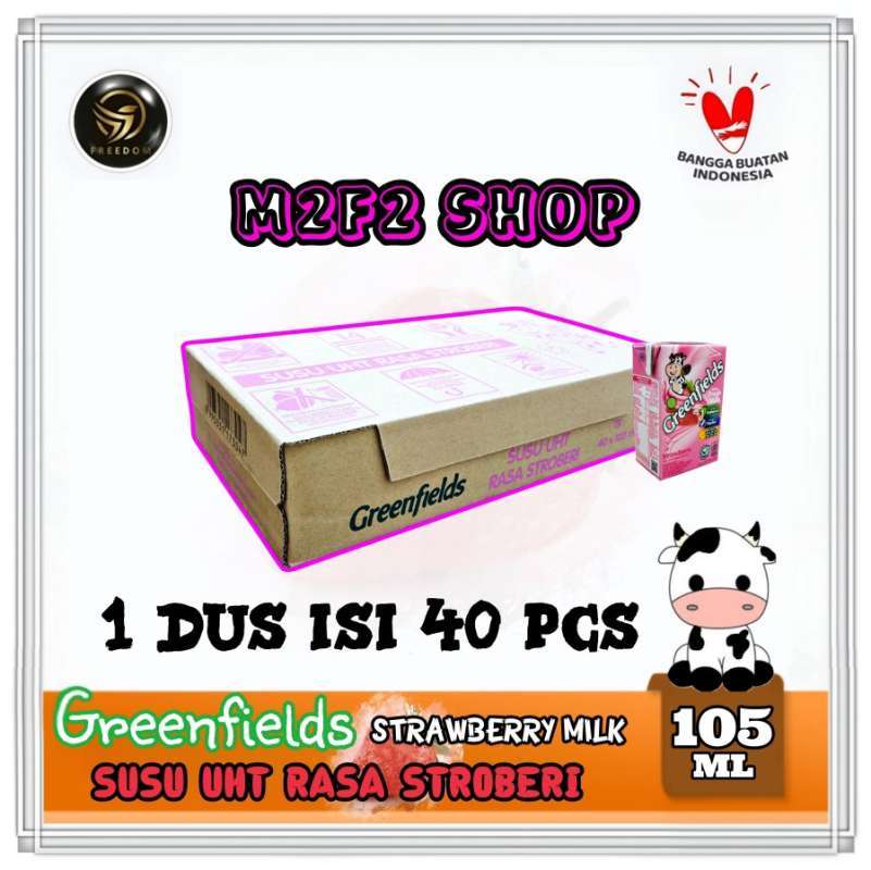 Promo Greenfields Susu Kotak UHT Strawberry Milk | Stroberi - 105 ml (Kemasan Karton) Diskon 26% ...