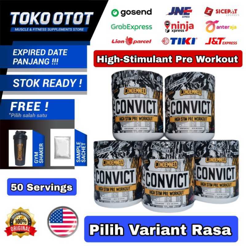 Promo Condemned Labz Usa Convict 50 Servings High Stim Pre Workout ...