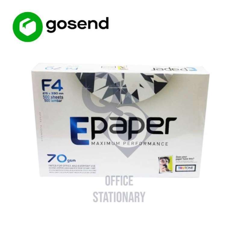 Jual Kertas Hvs F4 70gr Epaper / E Paper 1 Dus Khusus Gosend Grab Di ...