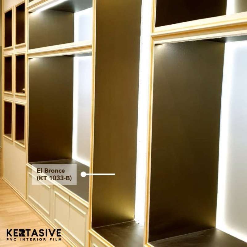 Promo Kertasive Motif Besi Gold Tembaga Emas 122cm Pelapis Pvc Interior ...