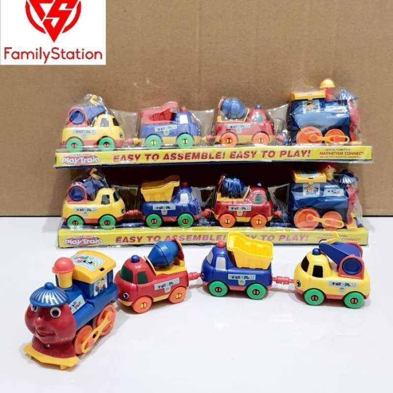 Jual Mainan Anak kereta api set PLAYTRAiN CARTOON SERIES MAGNET di ...