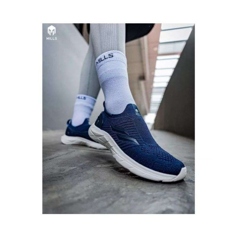 Promo Sepatu Lari Running Mills Treximo Recov New - 39 Navy White ...