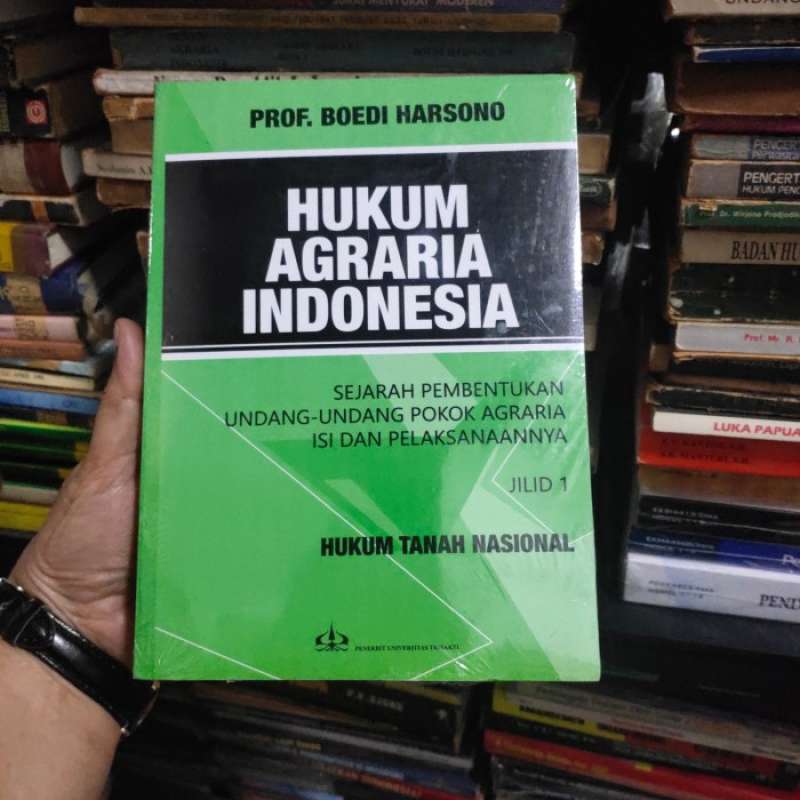 Promo Buku Hukum Agraria Indonesia Prof Boedi Harsono Jilid Hukum Tanah ...