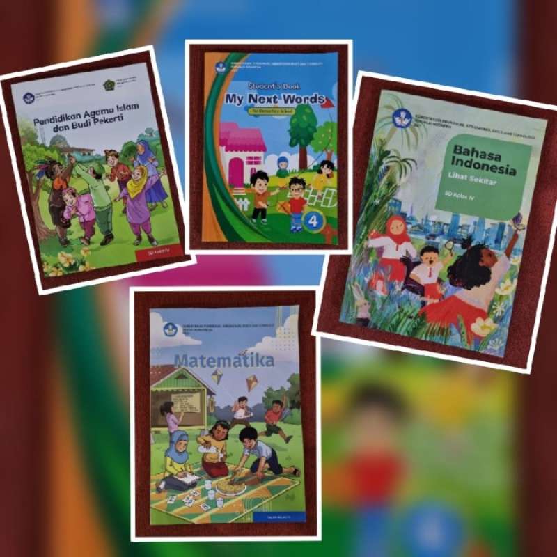 Jual Buku Kumer 1 Set 4 Buku Sd Kelas 4 + Mtk Non Lisensi Kurikulum ...