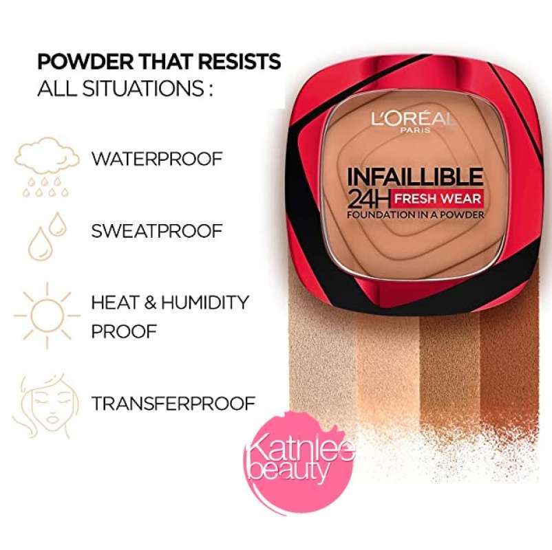 Jual L'Oreal Paris Infallible 24H Fresh Wear Powder Foundation - 20 ...