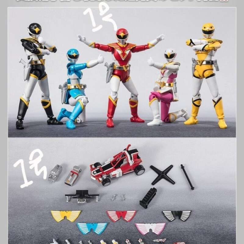 Promo Shodo Super Chojin Sentai Jetman Power Rangers Ranger Hawk Condor ...