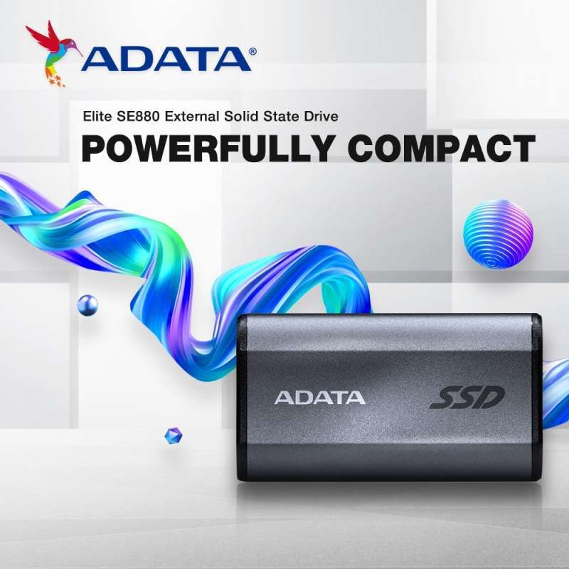 Jual PORTABLE EXTERNAL SSD ADATA ELITE SE880 500GB 1TB 2TB USB 3.2 TYPE ...