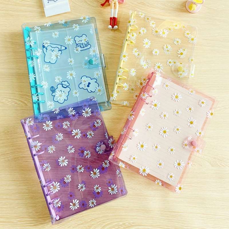Jual Binder A5 dan A6 motif bunga daisy aesthetic cute scrapbook HB1293 ...