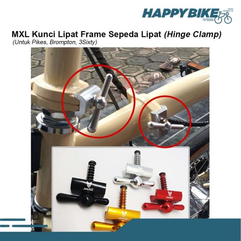 Promo Mxl Hinge Clamp Sepeda Stainless Set Folding Kunci Lipatan Sepeda ...