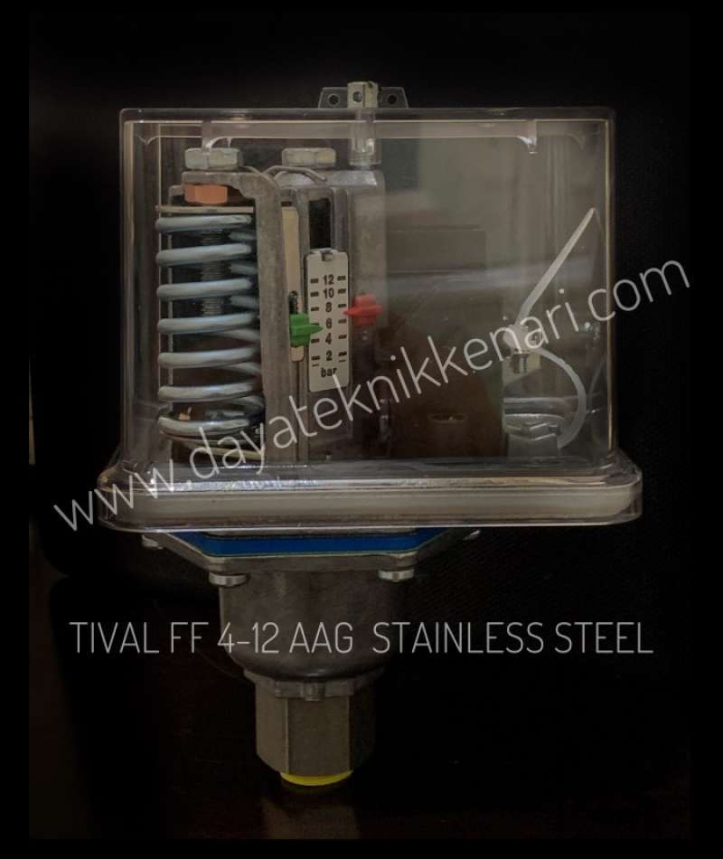 Promo TIVAL Pressure Switch FF 4-12 AAG 12 bar STAINLESS STEEL Diskon ...