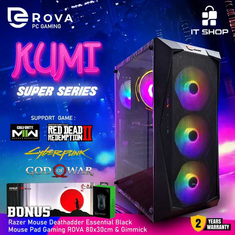 Jual Pc Rakitan Gaming Rova Kumi Super Amd Ryzen 7 5700x Rx 6600 Di Seller It Shop Official ...
