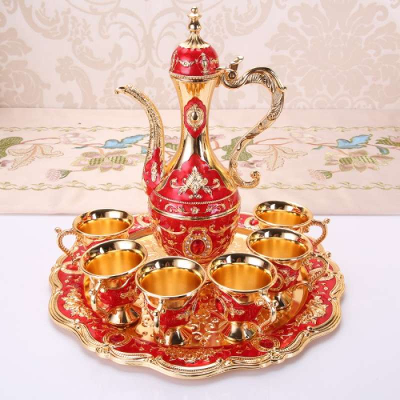 Promo Teko Zamzam Set Cangkir Teko Vintage Set Turki Arab Tea Set ...