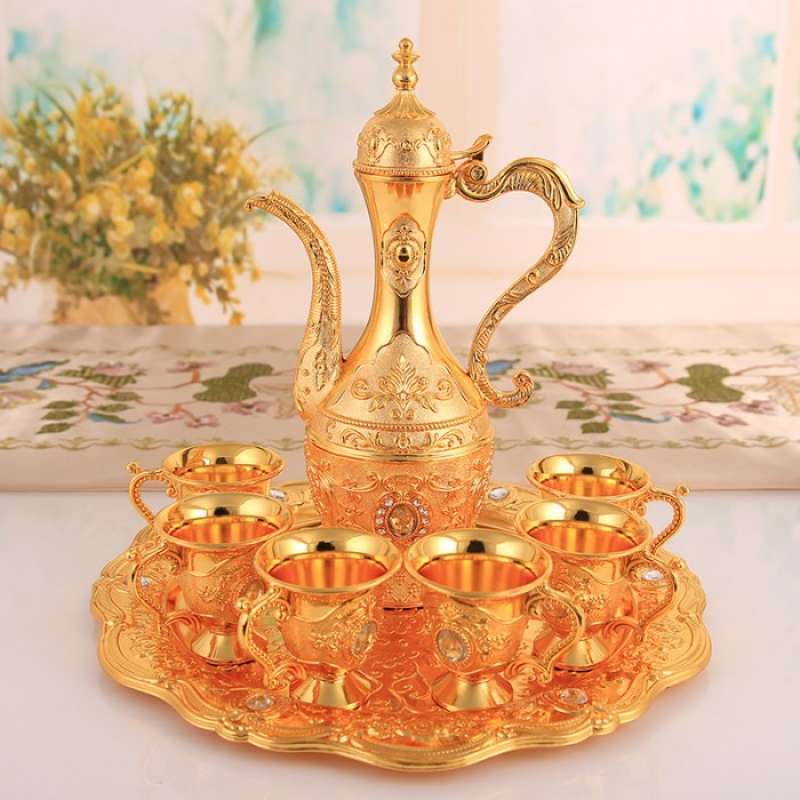 Promo Teko Zamzam Set Cangkir Teko Vintage Set Turki Arab Tea Set ...