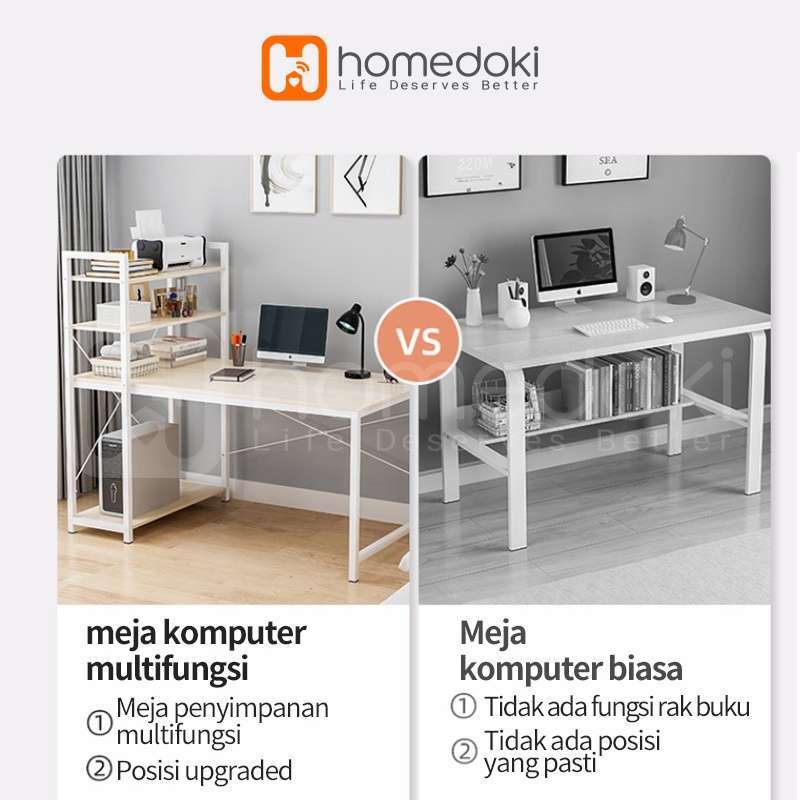 Promo Homedoki Meja Pc/meja Komputer/pc Table/meja Gaming/meja Komputer ...