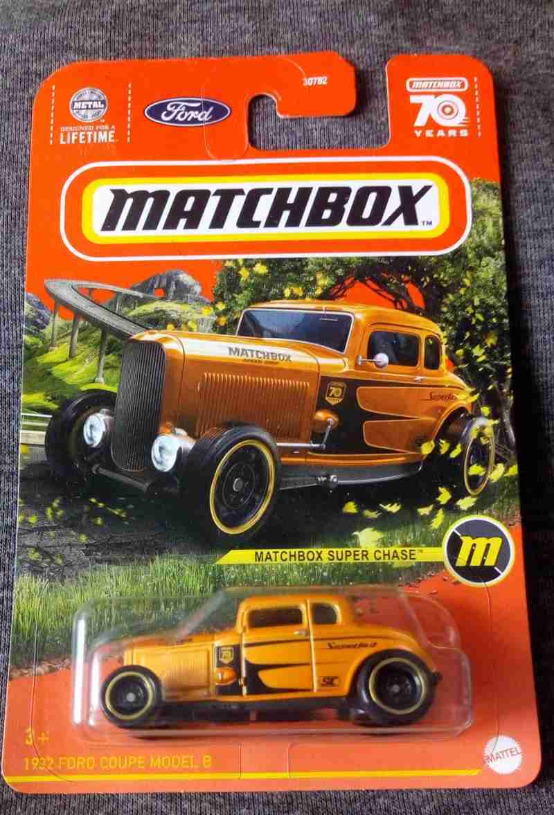 Jual Matchbox - 1932 Ford Coupe Model B Matchbox Super Chase Orange Di ...