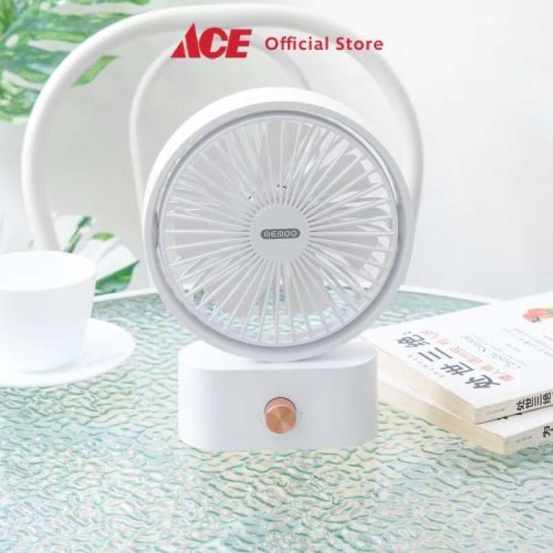 Promo Ace - Memoo Kipas Angin Auto Swing Rechargeable 4000 Mah Diskon ...