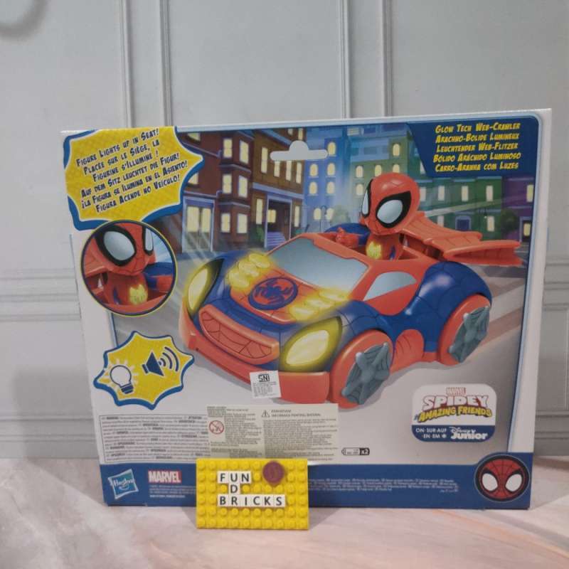 Jual Marvel Spiderman Spidey Amazing Friends Glow Tech Web Crawler di ...