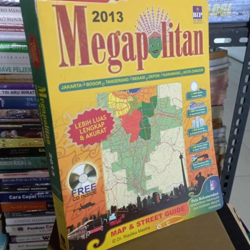 Promo Megapolitan Peta Jabotabek terlengkap Diskon 23% di Seller Faika ...