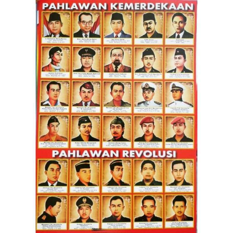 Promo Poster Pahlawan Kemerdekaan Diskon 23% Di Seller Faika ...