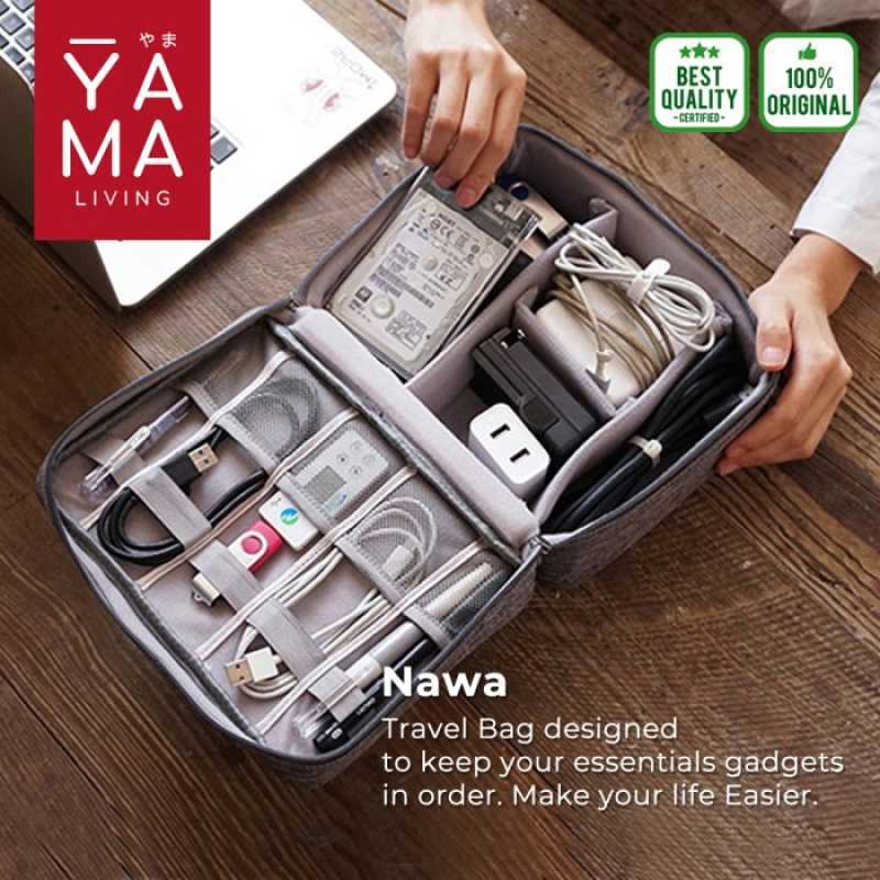 Promo YAMA NAWA Travel Digital Pouch Bag Tas Charger Laptop Cable Storage Diskon 33% di Seller ...
