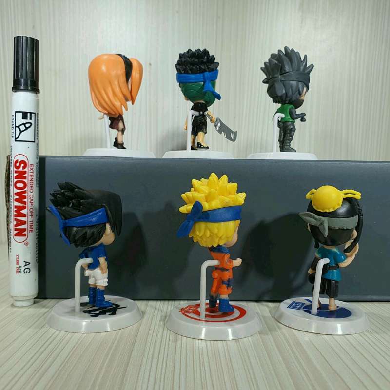 Jual mainan static figure naruto sasuke sakura kakashi zabuza haku ...
