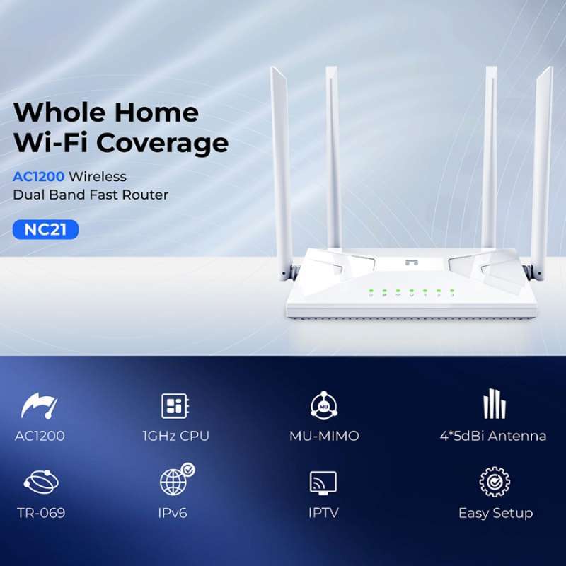 Jual Netis Nc21 Ac1200 Wireless Dual Band Router Di Seller Golden ...