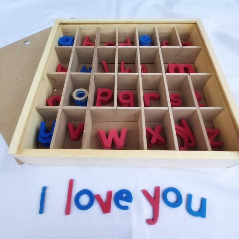 Promo Montessori Toy Moveable Kotak Huruf Abc Angka Alphabet Belajar ...