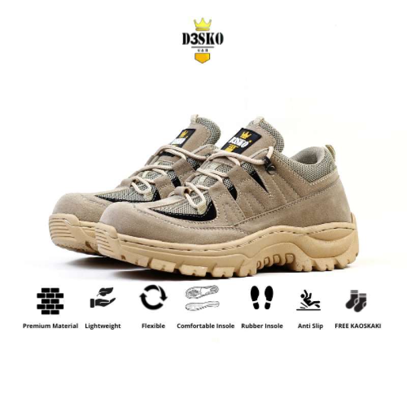 Promo Sepatu Boots Pria D3sko Bored Pile Safety Pria Ujung Besi Warna ...