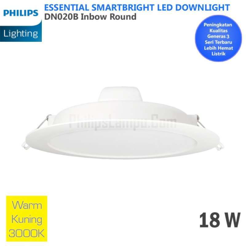 Promo Lampu Downlight LED Philips DN020B Gen 3 18 Watt 18Watt Diskon 27 ...