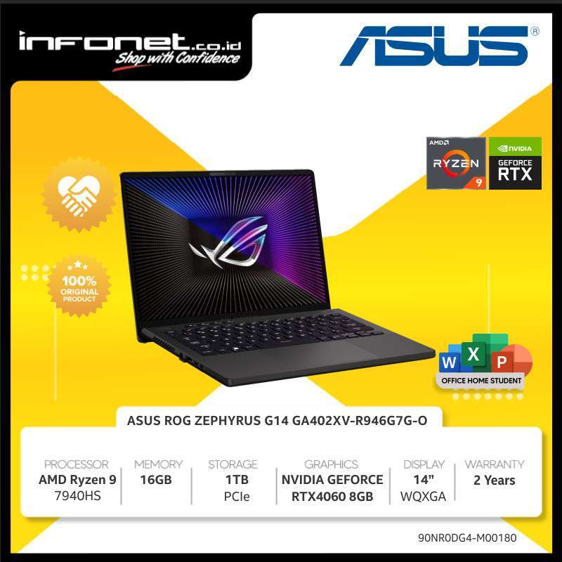 Promo Asus Rog Zephyrus G14 Ga402xv Ryzen 9 7940hs 16gb 1tb Rtx4060 14 ...