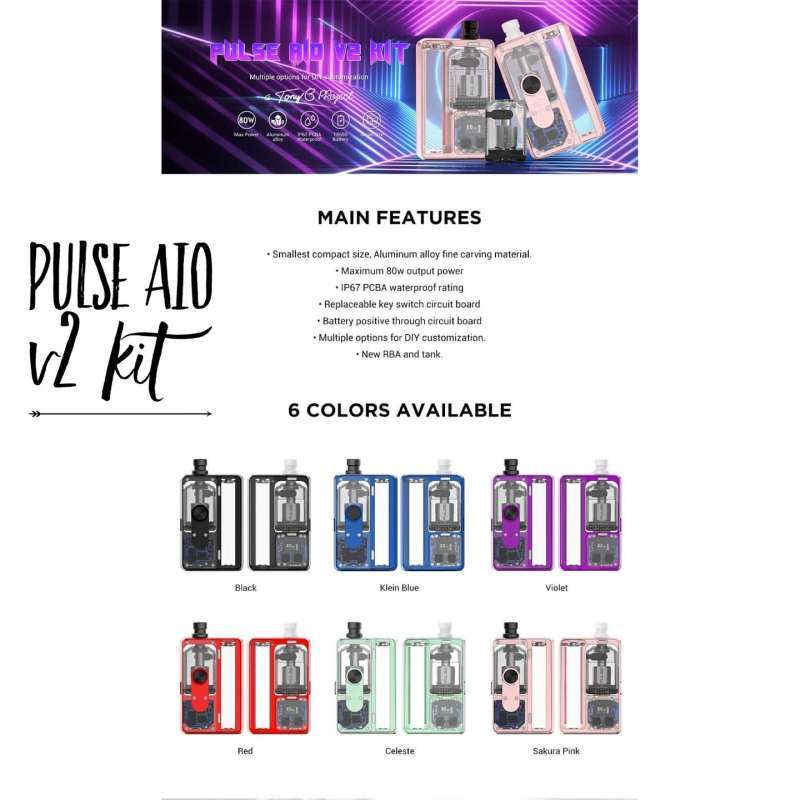 Jual Pulse Aio V2 Kit Di Seller Vaporit Surabaya Official Store - Pradah Kali Kendal, Kota ...