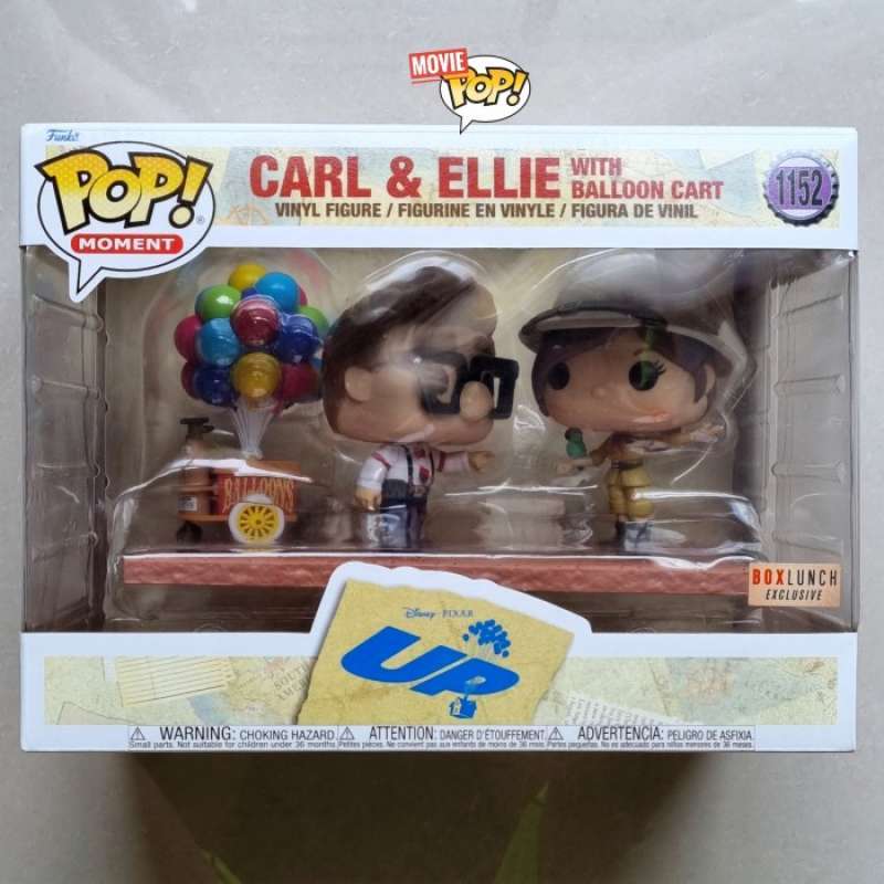 Promo Funko POP! Disney Moment: Up - Carl& Ellie with Balloon Cart ...