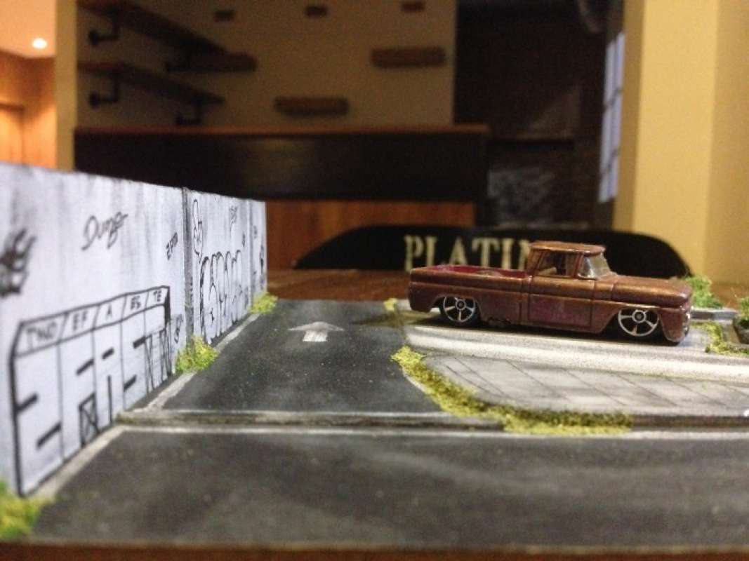 Promo Diorama Parkiran utk Diecast Hotwheels Honda Civic EF EG Datsun ...