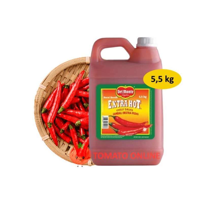Promo Saos Sambal Del Monte Extra Hot Jerigen Galon 5.5 5,5 kg / 5.5kg ...