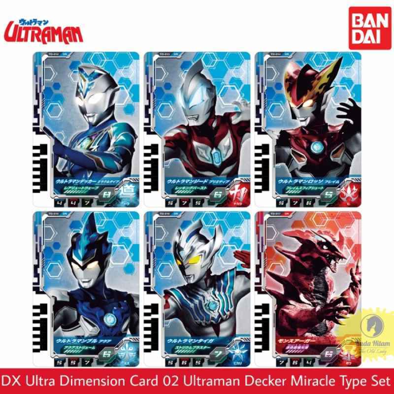 Jual Bandai Ultraman Decker Dx Ultra Dimension Card 02 Miracle Type Set ...